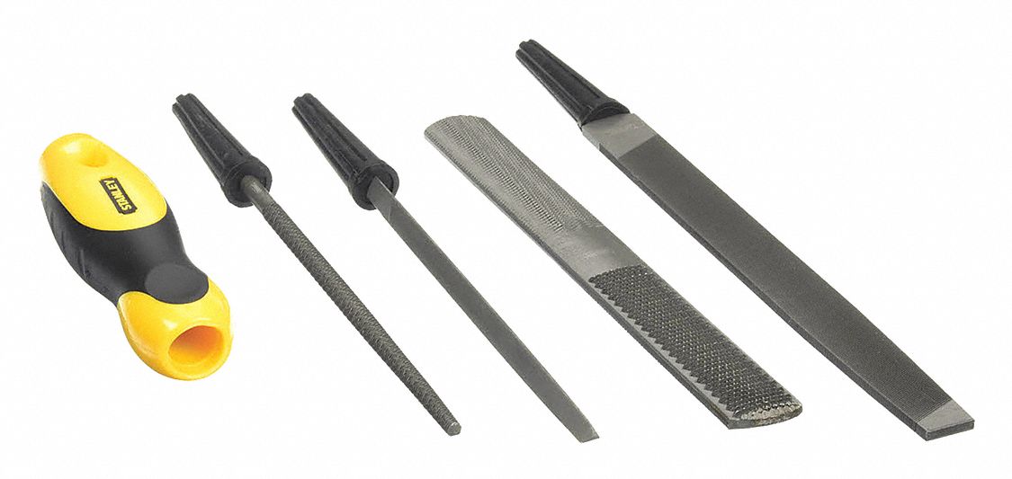 6 in Round File/6 in Slim Taper File/8 in 4-in-1 File/8 in Mill Bastard ...