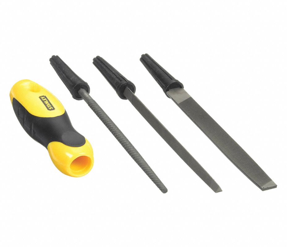 STANLEY Juego de Limas 6" con mango Bastardo/Individual con 4 piezas - Juegos de Limas Manuales ...