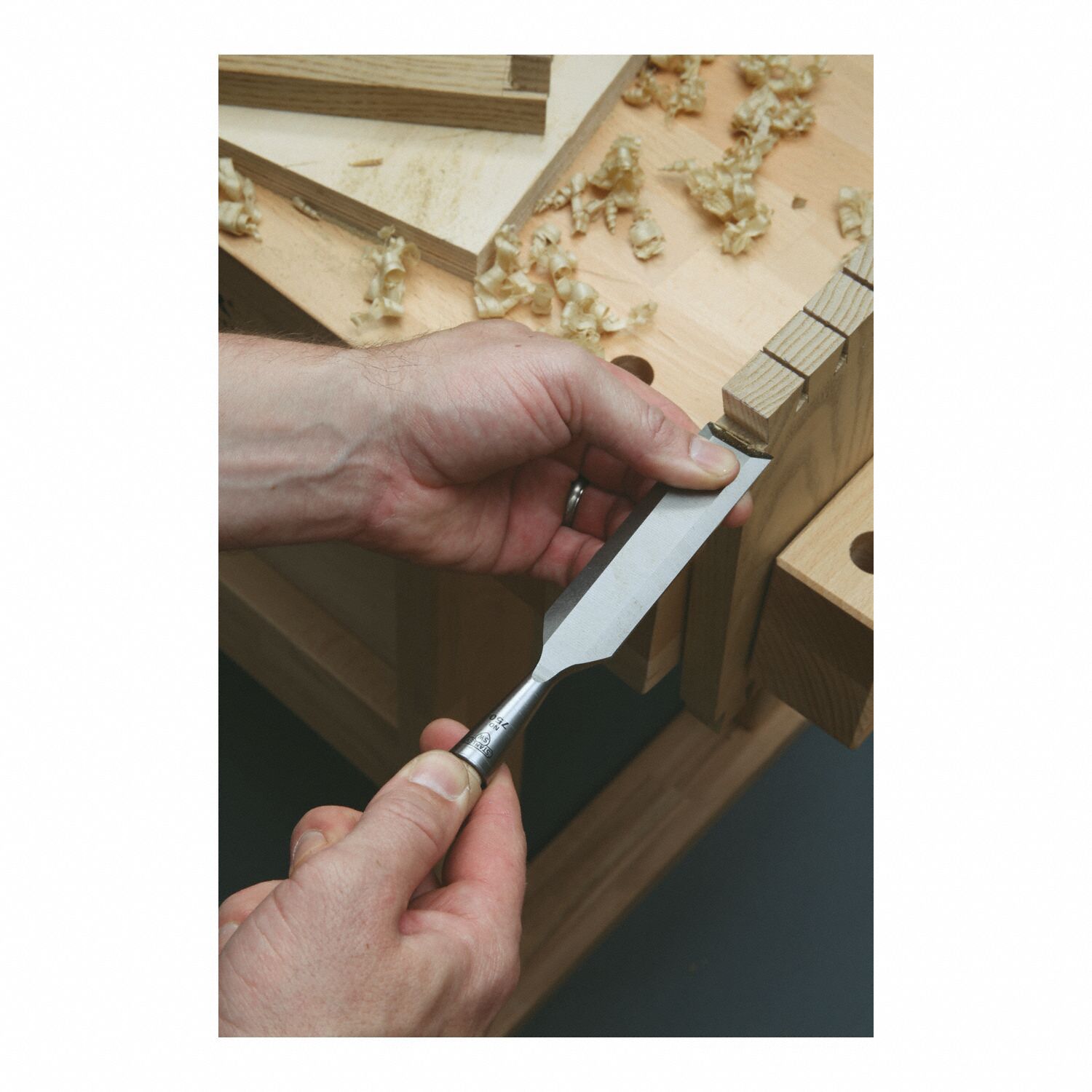 STANLEY Socket Chisel Set: Wood, 13 3/4 in Overall Lg, 8 Pieces ...