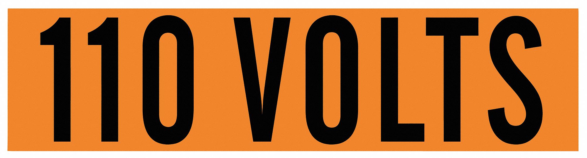 Conduit and Voltage Markers, 9 in x 2 1/4 in, Self-Stick Nylon, 110 ...