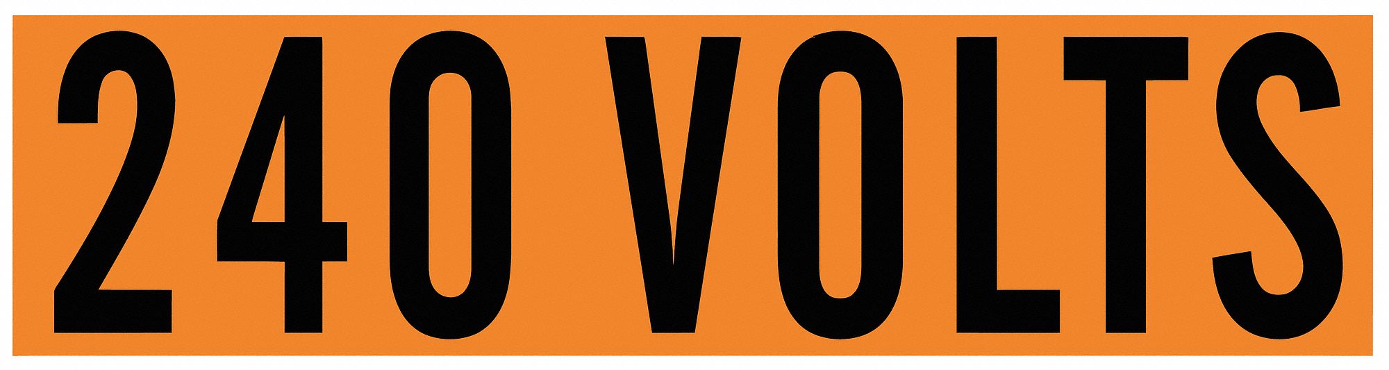 Conduit and Voltage Markers, 9 in x 2 1/4 in, Self-Stick Nylon, 240 ...