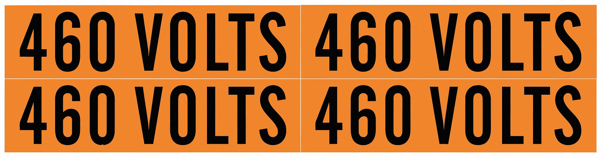 Conduit and Voltage Markers, 4 1/2 in x 1 1/8 in, Self-Stick Nylon, 460 ...