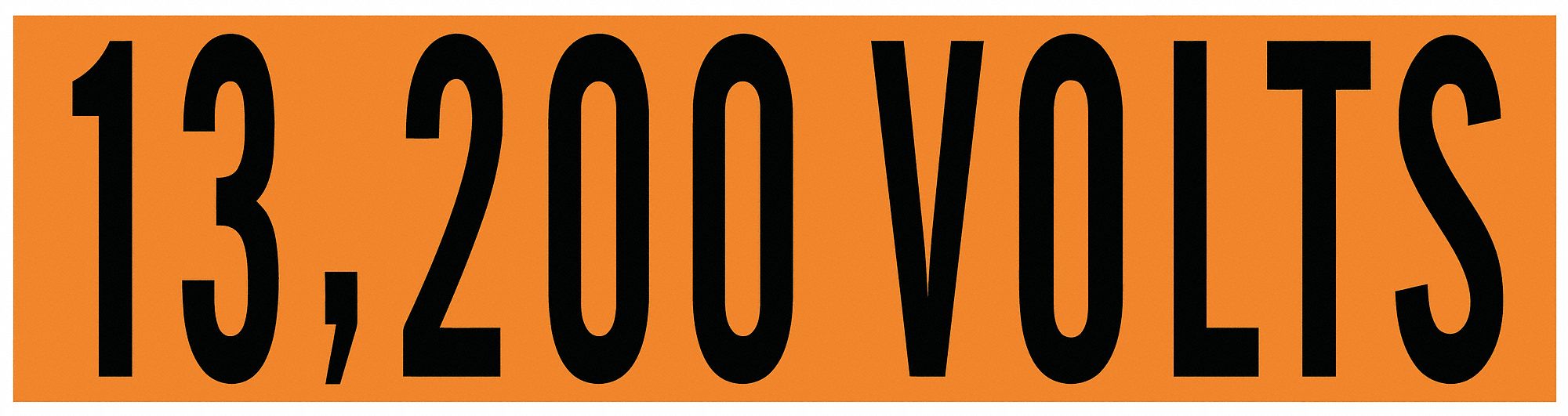 Conduit and Voltage Markers, 9 in x 2 1/4 in, Self-Stick Nylon, 13,200 ...