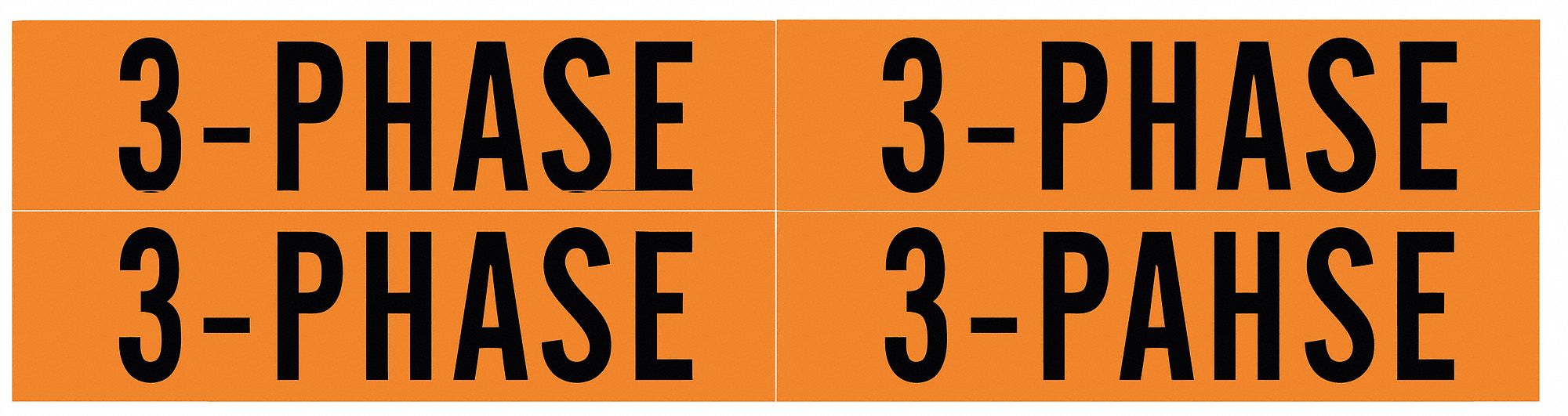 Conduit and Voltage Markers, 4 1/2 in x 1 1/8 in, Self-Stick Nylon ...