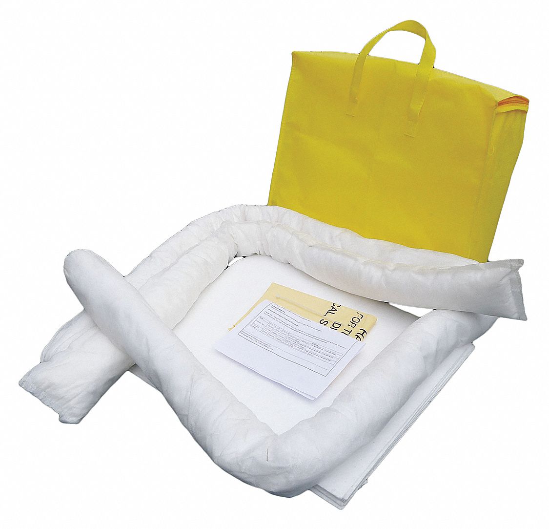 Fluids Absorbed Oil-Based Liquids, Container Type Bag, 19-3/4" x 15-3/4 ...