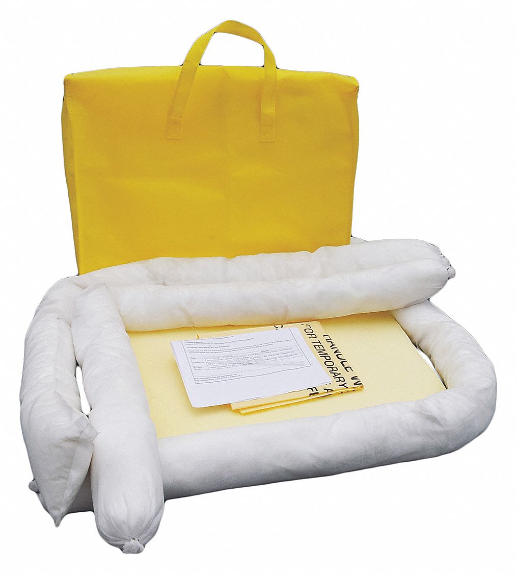 Fluids Absorbed Chemical, Hazmat, Container Type Bag, 19-3/4" x 15-3/4 ...