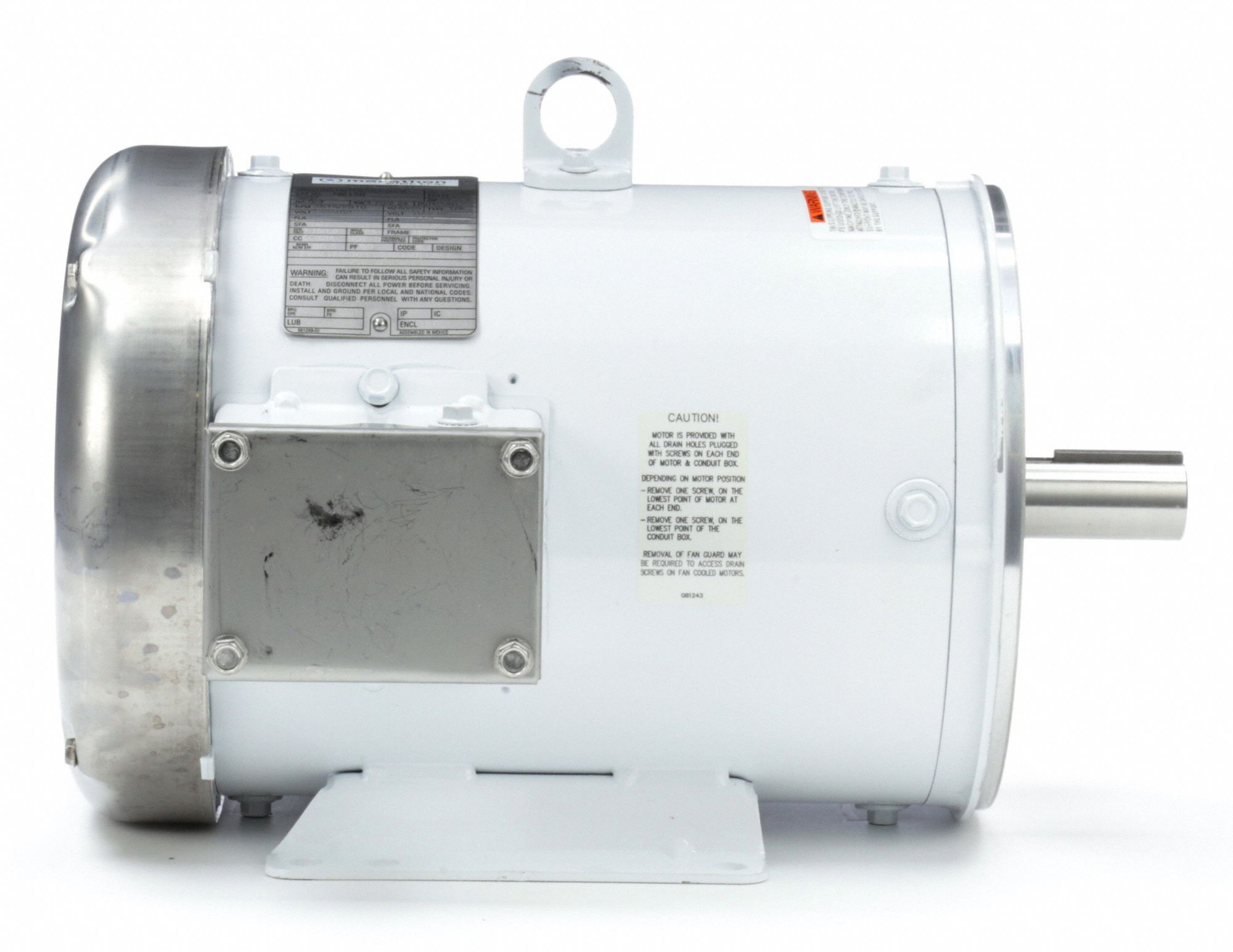 MARATHON MOTORS Washdown Motor, 5 HP, 3-Phase, Nameplate RPM 3515 ...