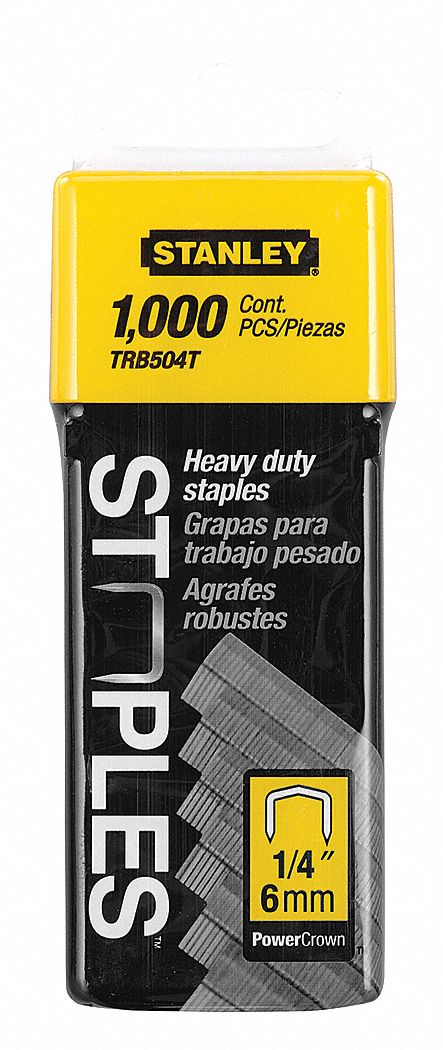 STANLEY Grapa Power Crown(R),Rudo,Plata,PQ1000 - Grapas y Clavos ...