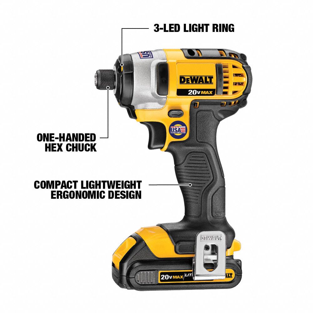 DEWALT Impact Driver: 1,400 in-lb Max. Torque, 2,800 RPM Free Speed ...