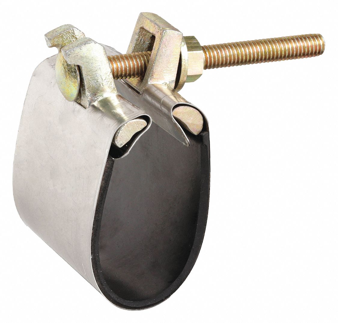 For 2 1/2 in Pipe, 3 in Overall Lg, Repair Clamp - 24T951|24T951 - Grainger