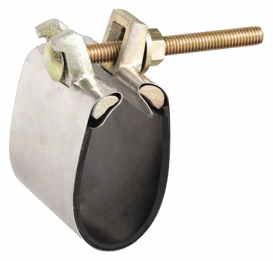 For 1/2 in Pipe, 3 in Overall Lg, Repair Clamp - 24T945|24T945 - Grainger