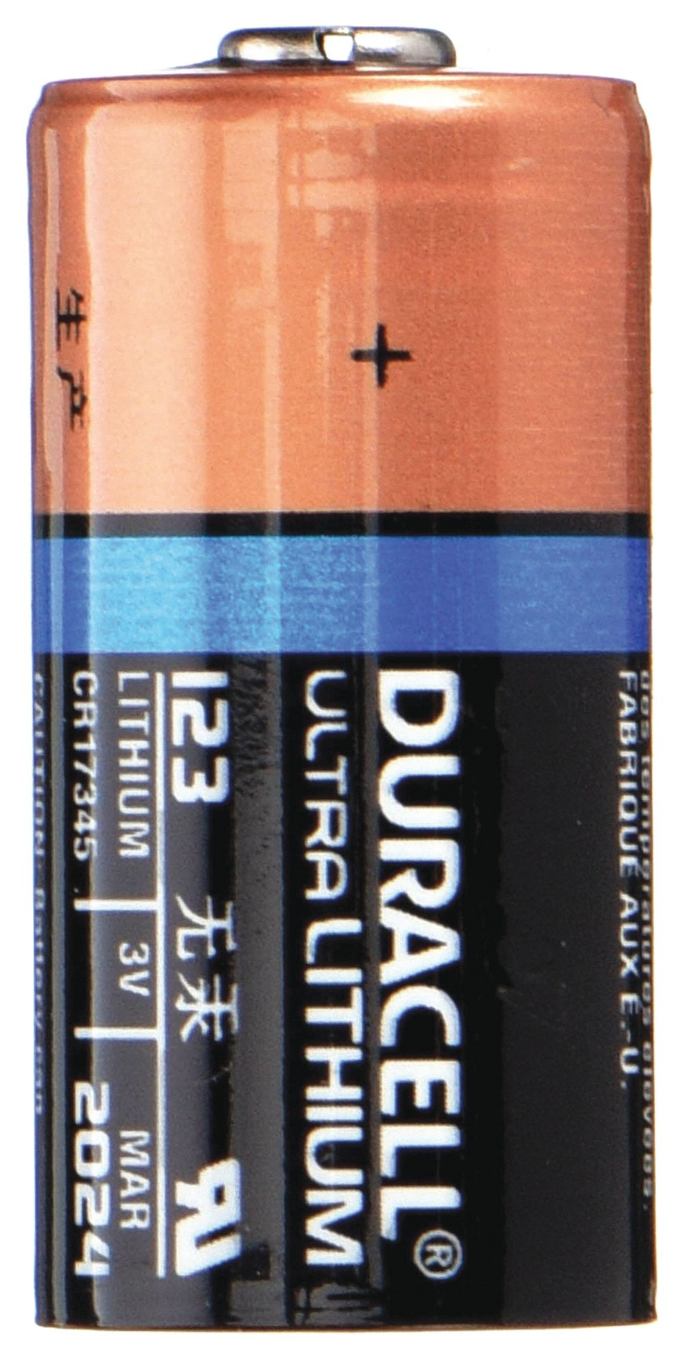 DURACELL, 123 Battery Size, Lithium, Battery - 24T963|8000-0807-01 ...
