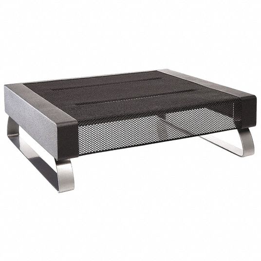 ROLODEX, Black/Silver, 4 3/8 in Max Ht, Monitor Stand - 24T974|1735708 ...
