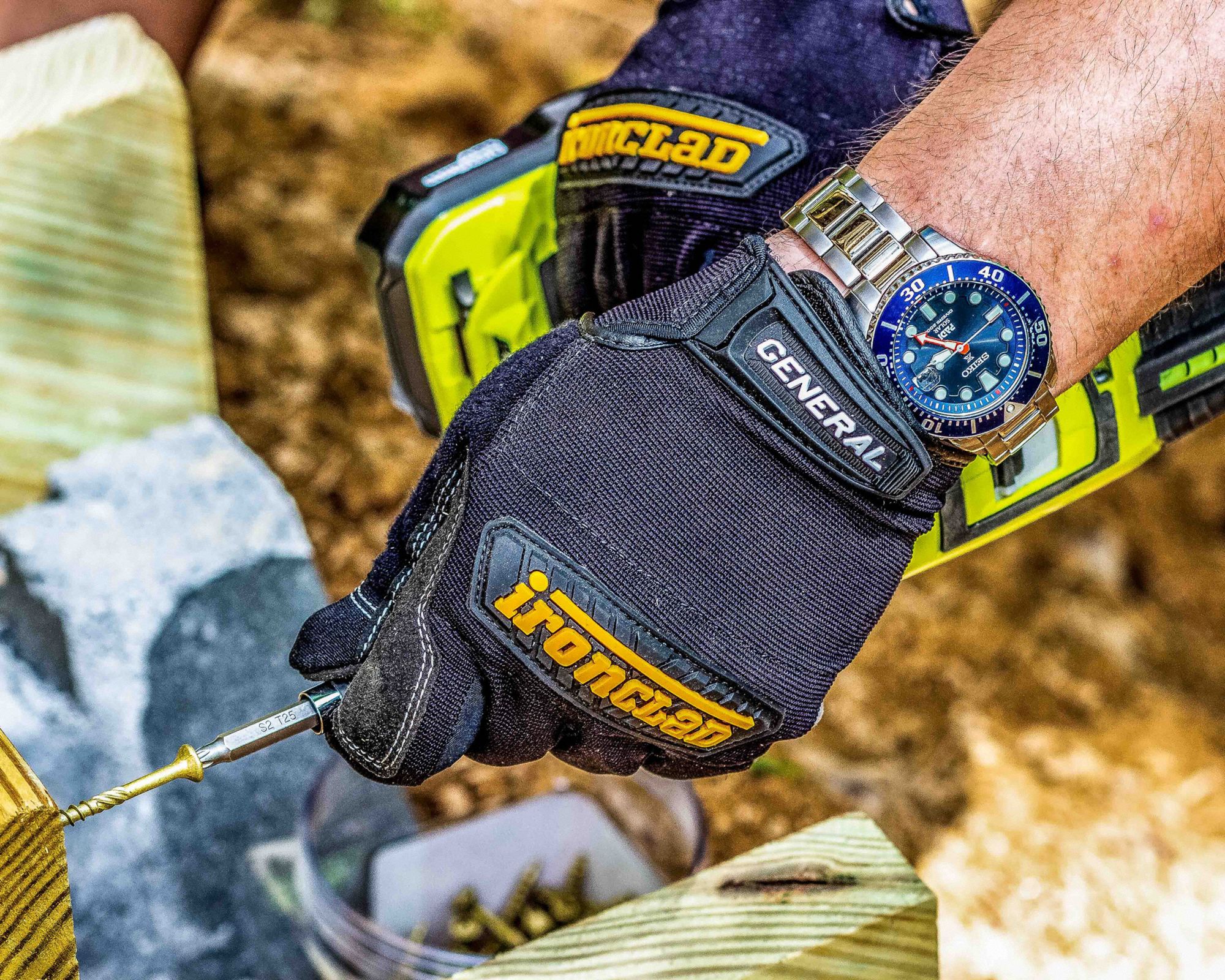 IRONCLAD Mechanics Gloves: M ( 8 ), Mechanics Glove, Synthetic Leather ...