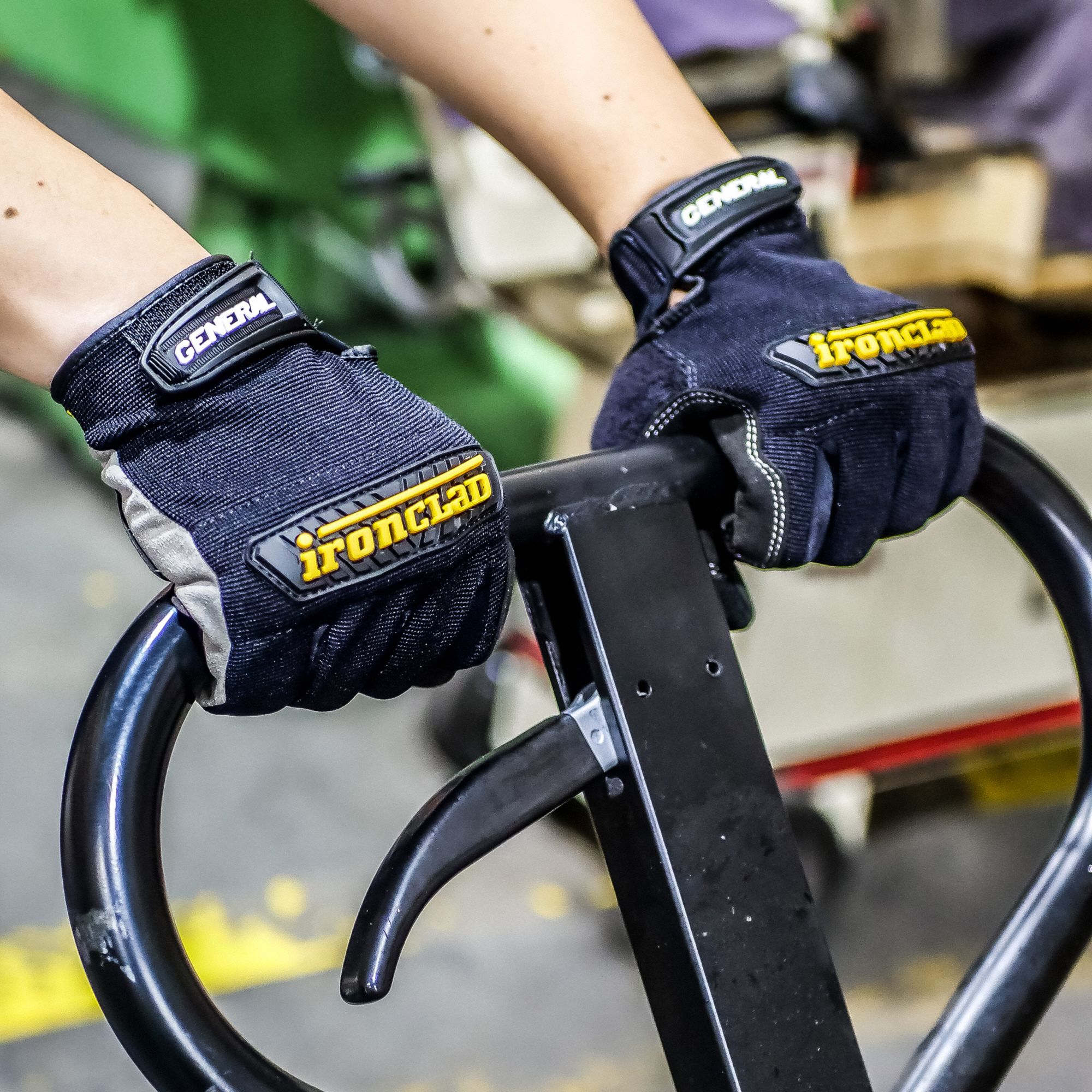 IRONCLAD Mechanics Gloves: M ( 8 ), Mechanics Glove, Synthetic Leather ...