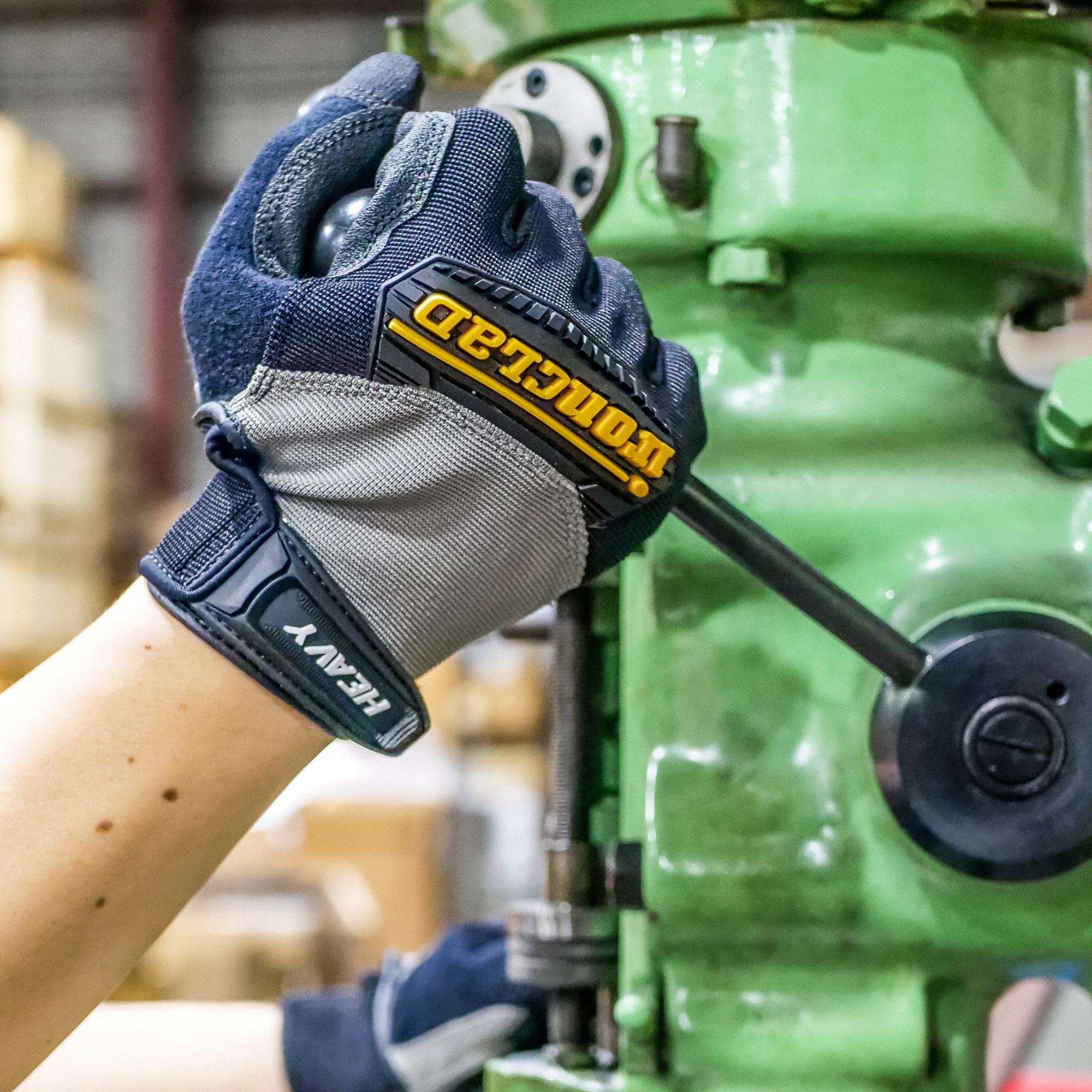 IRONCLAD Mechanics Gloves: L ( 9 ), Mechanics Glove, Synthetic Leather ...