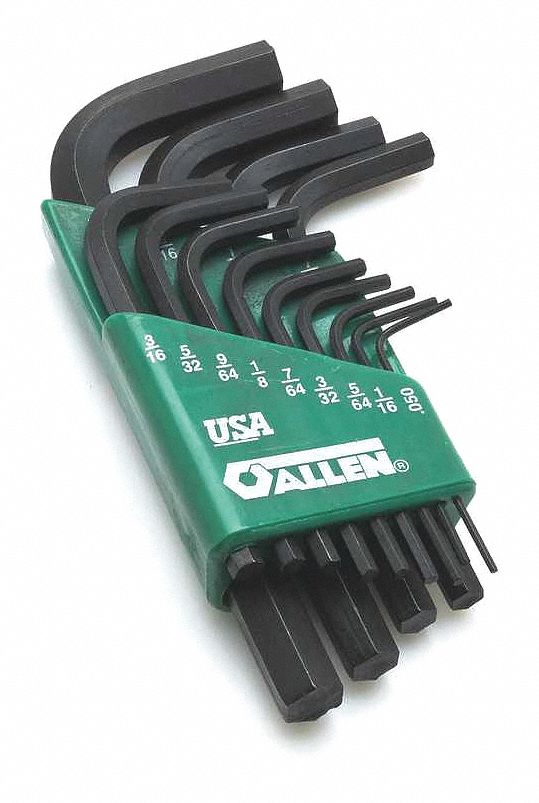 130 13Pc Short Arm Hex Key Set Std - Grainger