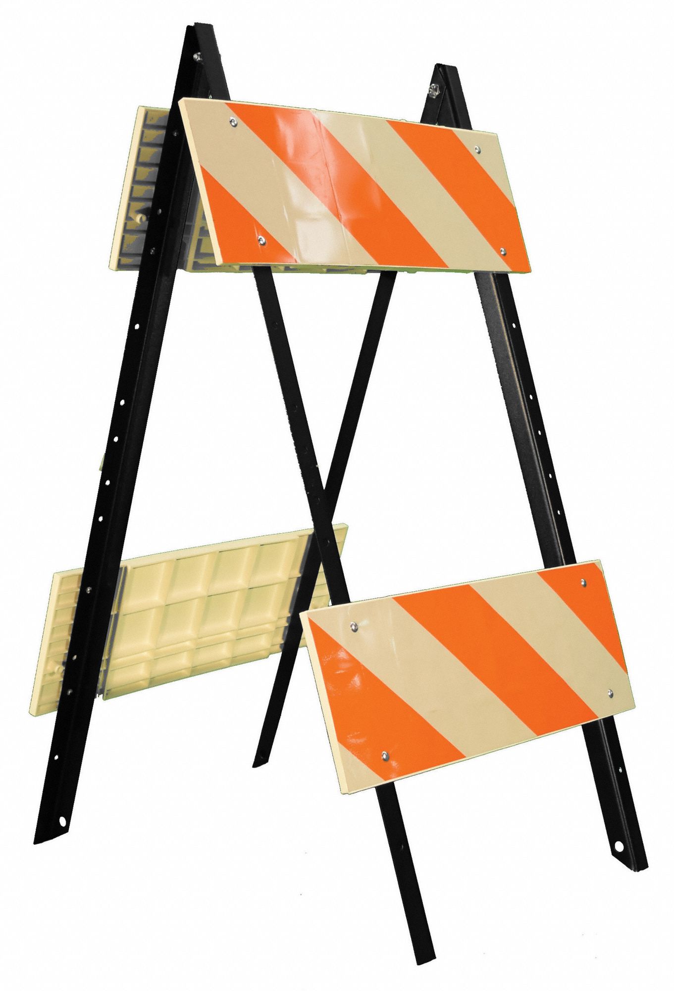 46 in Overall Ht, 24 in x 46 in, STEELCADE BARRICADE TYPE II 12/8 HI ...