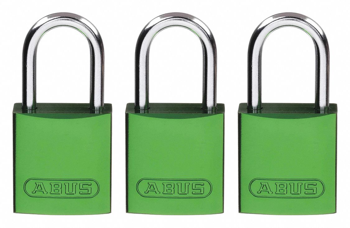 BRADY, Keyed Alike, Aluminum, Lockout Padlock - 24UY50|133281 - Grainger