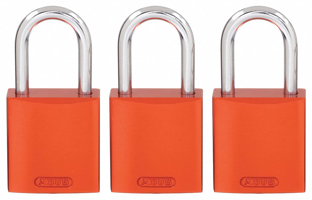 BRADY, Keyed Alike, Aluminum, Lockout Padlock - 24UY54|133283 - Grainger