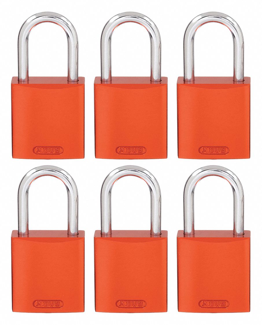 BRADY, Keyed Different, Aluminum, Lockout Padlock - 24UY57|133265 ...