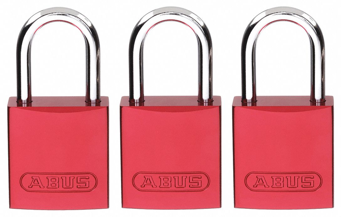 BRADY, Keyed Alike, Aluminum, Lockout Padlock - 24UY62|133279 - Grainger