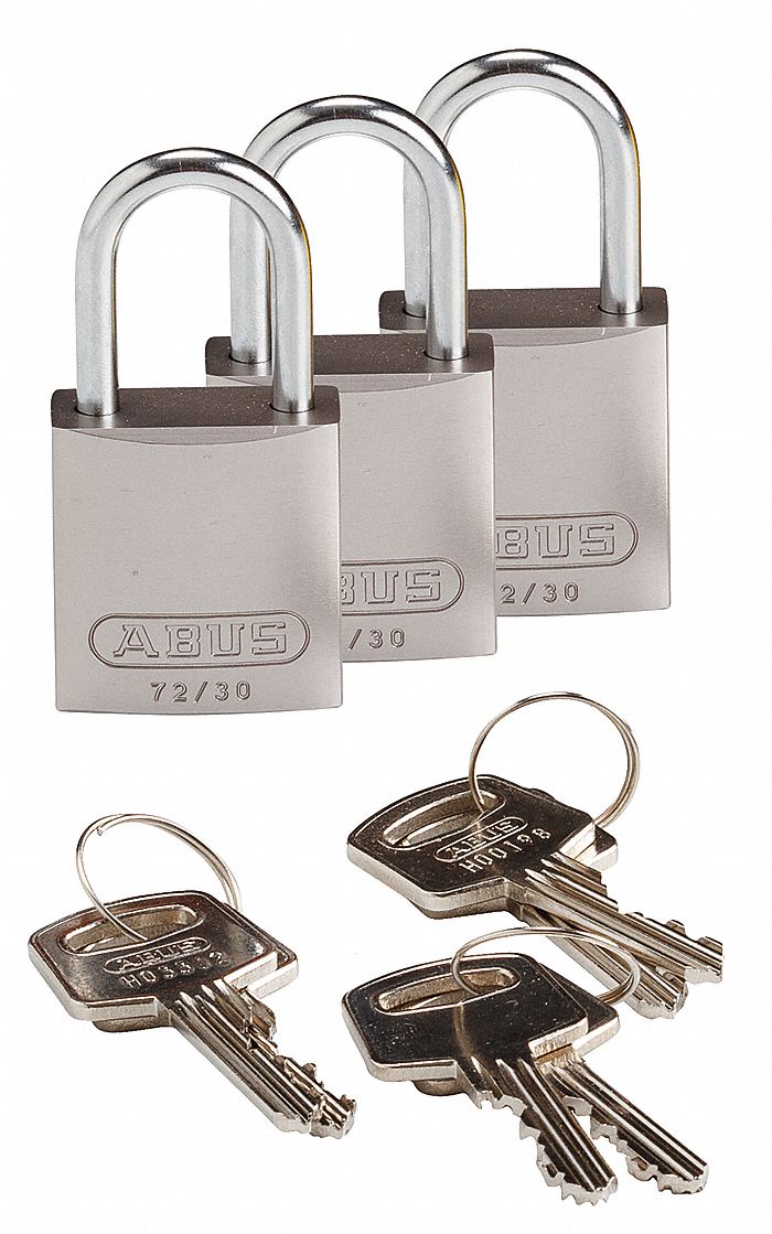 BRADY, Keyed Alike, Aluminum, Lockout Padlock - 24UY66|133287 - Grainger