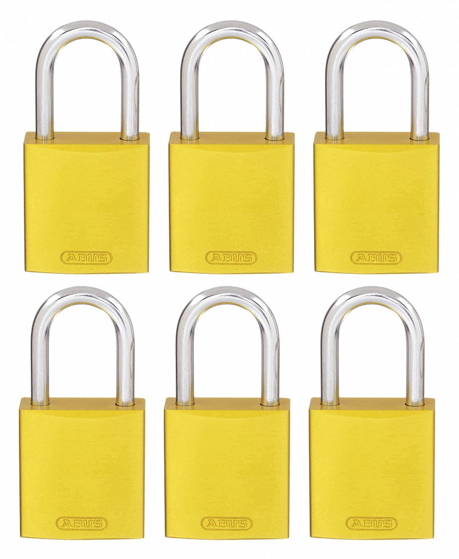 BRADY, Keyed Different, Aluminum, Lockout Padlock - 24UY73|133264 ...