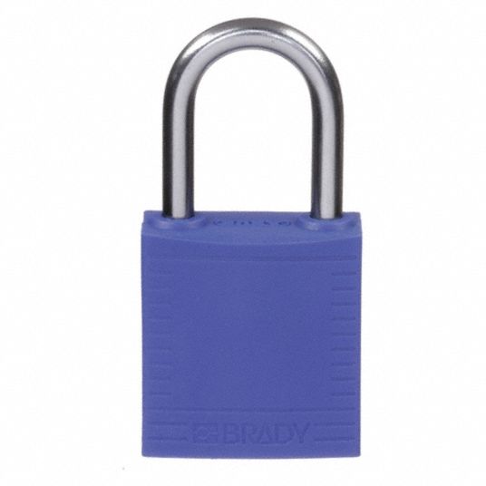 BRADY, Keyed Different, Nylon, Lockout Padlock - 24UY79|123146 - Grainger