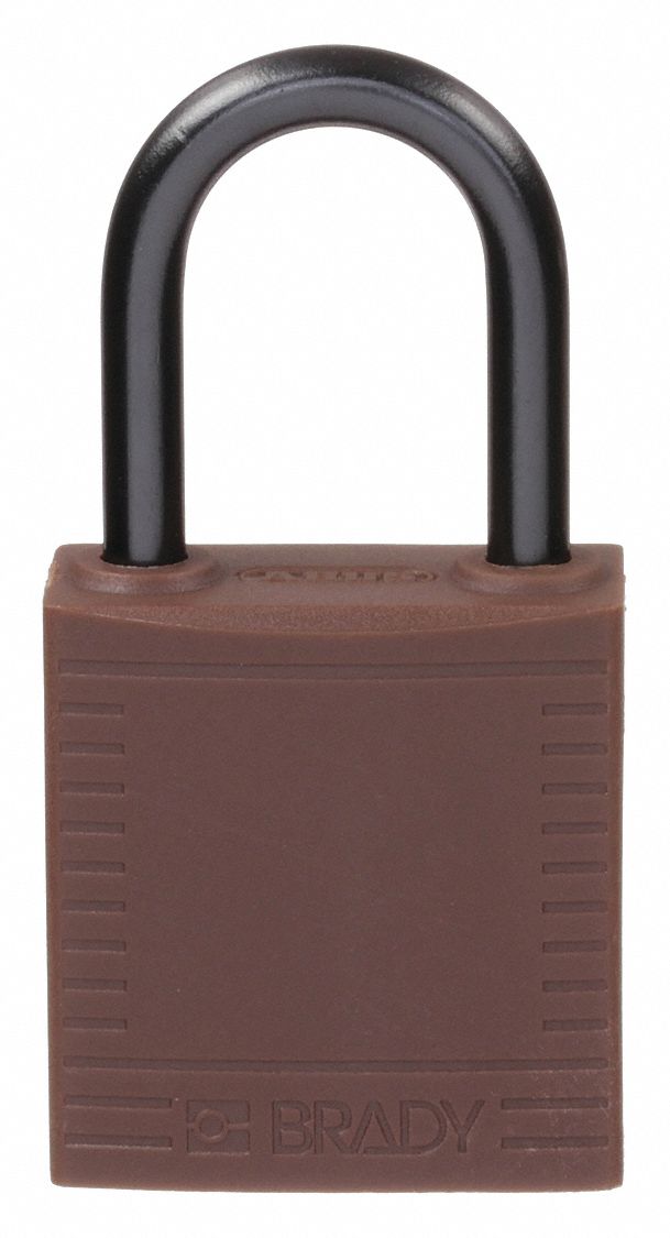 BRADY, Keyed Different, Nylon, Lockout Padlock - 24UY80|123148 - Grainger