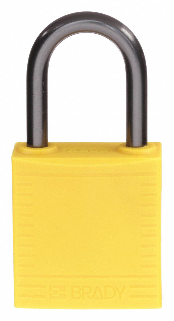 BRADY, Keyed Different, Nylon, Lockout Padlock - 24UY94|123147 - Grainger