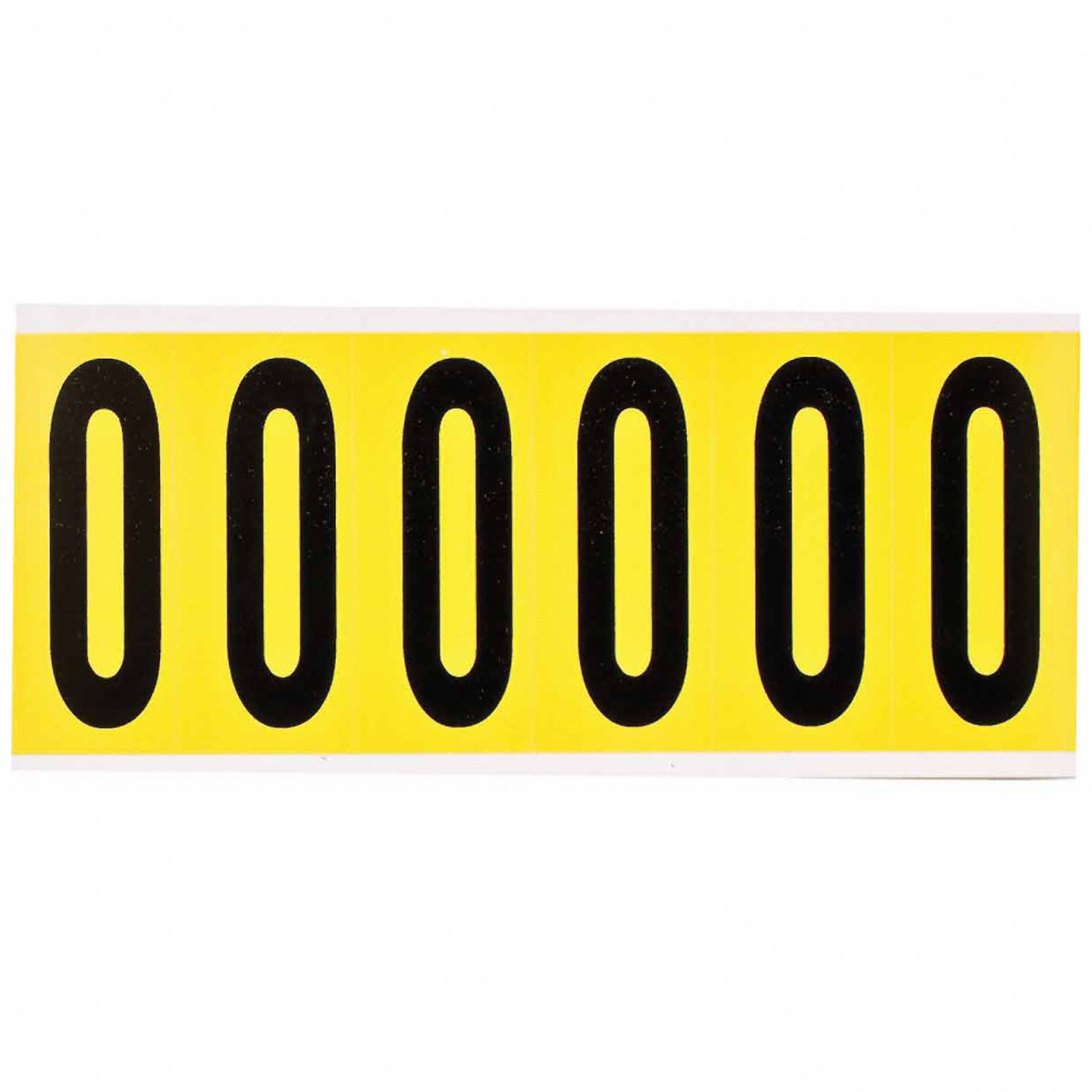 3 in Character Ht, Indoor Only, Number Label - 24UZ36|3450-0 - Grainger
