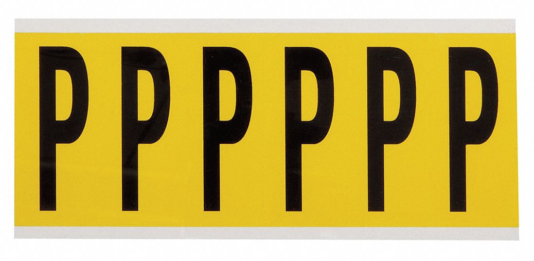 BRADY NUMBER/LETTER 3450-P - Letters and Numbers - BDY3450P | 3450-P ...