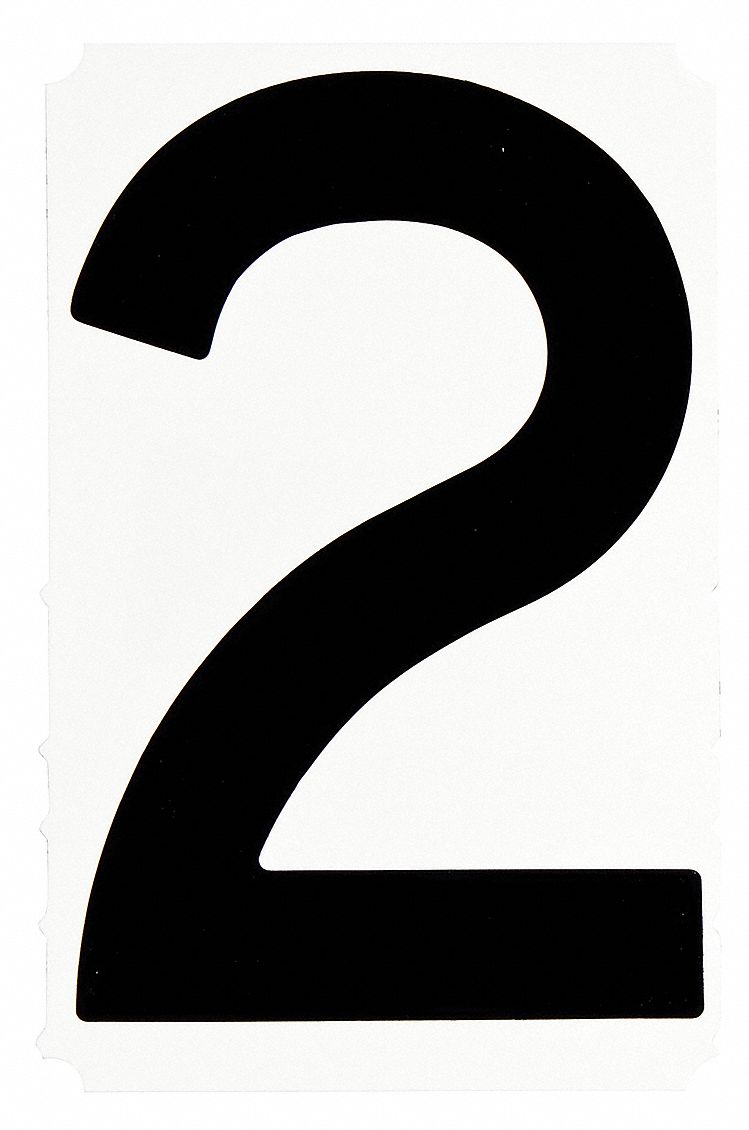 BRADY NUMBER/LETTER 5100-2 10/PK - 10795 - BDY5100-2 | 5100-2 ...