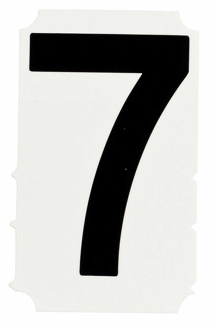 BRADY NUMBER/LETTER 5180-7 10/PK - Letters and Numbers - BDY5180-7 ...