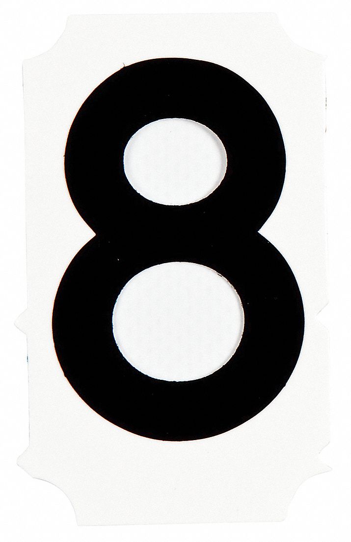 BRADY NUMBER/LETTER 5140-8 10/PK - Letters and Numbers - BDY5140-8 ...