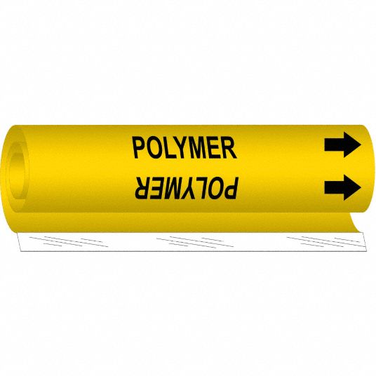 Polymer, Yellow, Pipe Marker - 24VC88|5740-O - Grainger