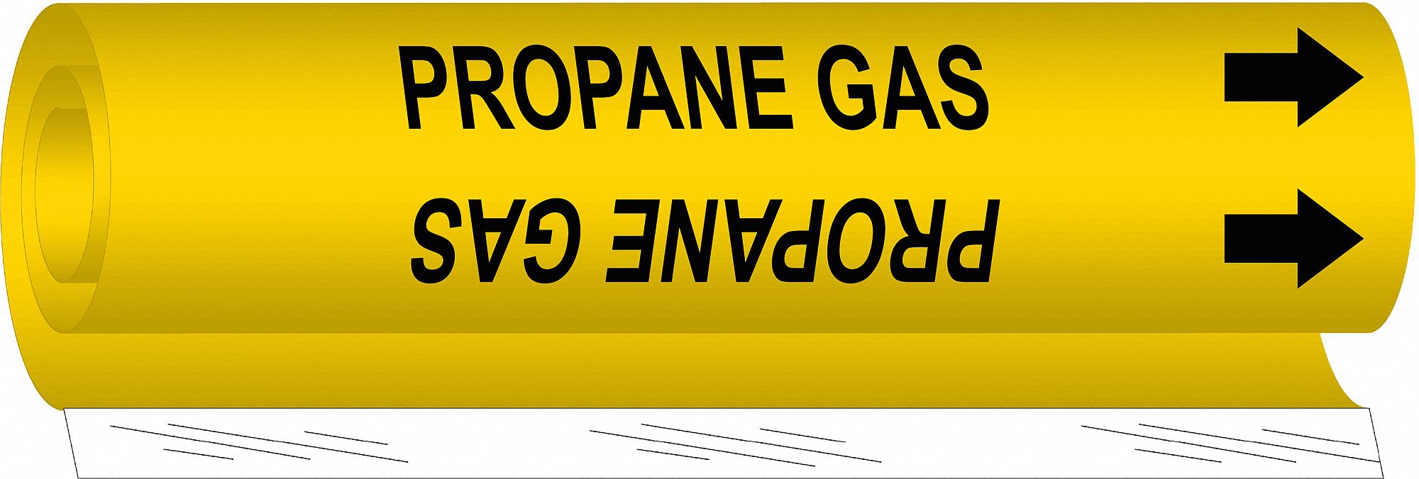 Propane Gas, Yellow, Pipe Marker - 24VF06|5748-II - Grainger