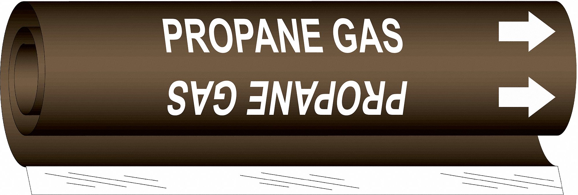 Propane Gas, Brown, Pipe Marker - 24VD98|5846-I - Grainger