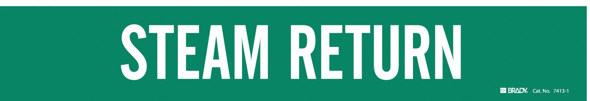 Steam Return, Green, Pipe Marker - 24VG80|7413-1 - Grainger