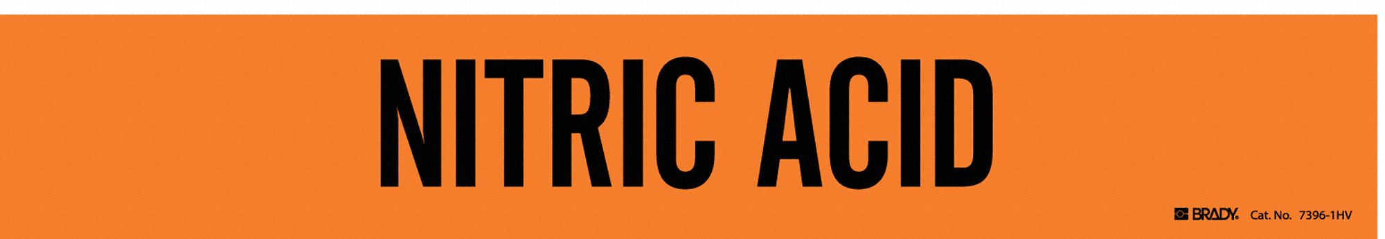 Nitric Acid, Orange, Pipe Marker - 24VH47|7396-1HV - Grainger