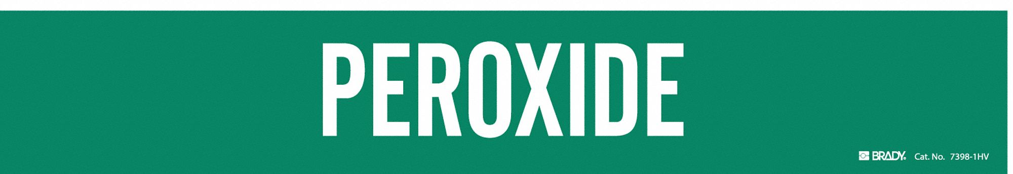 Peroxide, Green, Pipe Marker - 24VH48|7398-1HV - Grainger