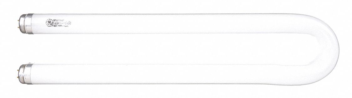 GE LIGHTING, T12, Medium Bi-Pin (G13), U-Shaped Fluorescent Bulb ...