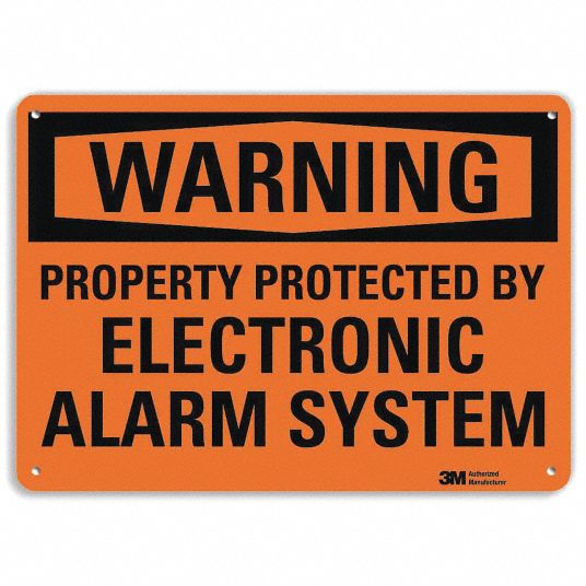 Warning Sign, Recycled Aluminum, Rectangle, English, Engineer ...