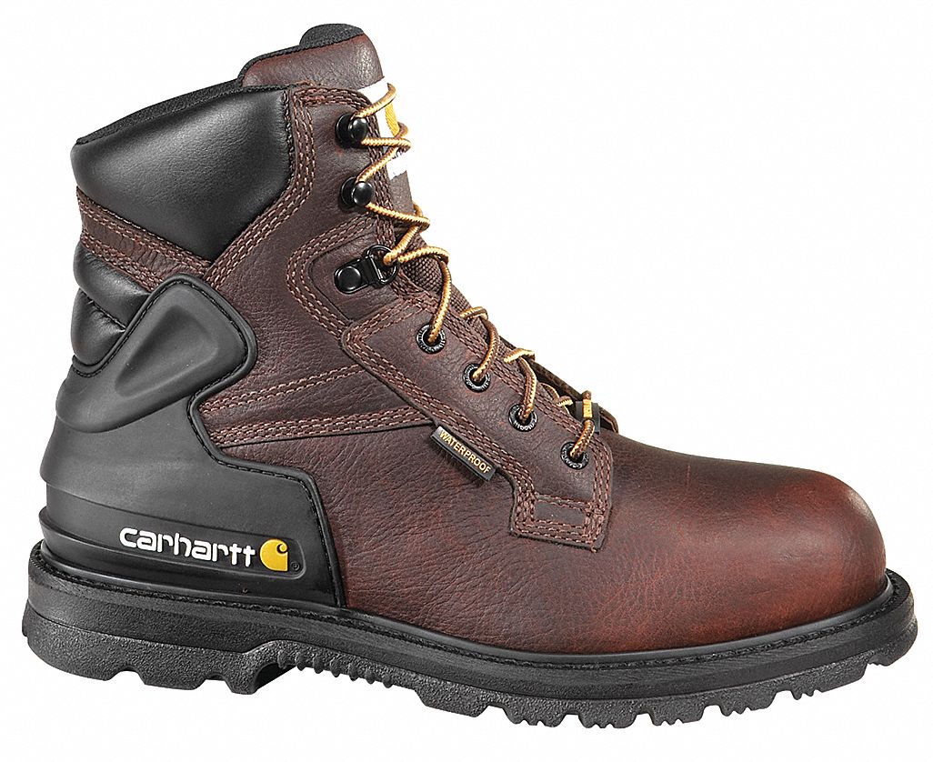 6 in Work Boot, 11, M, Men's, Brown, Steel Toe Type, 1 PR - Grainger