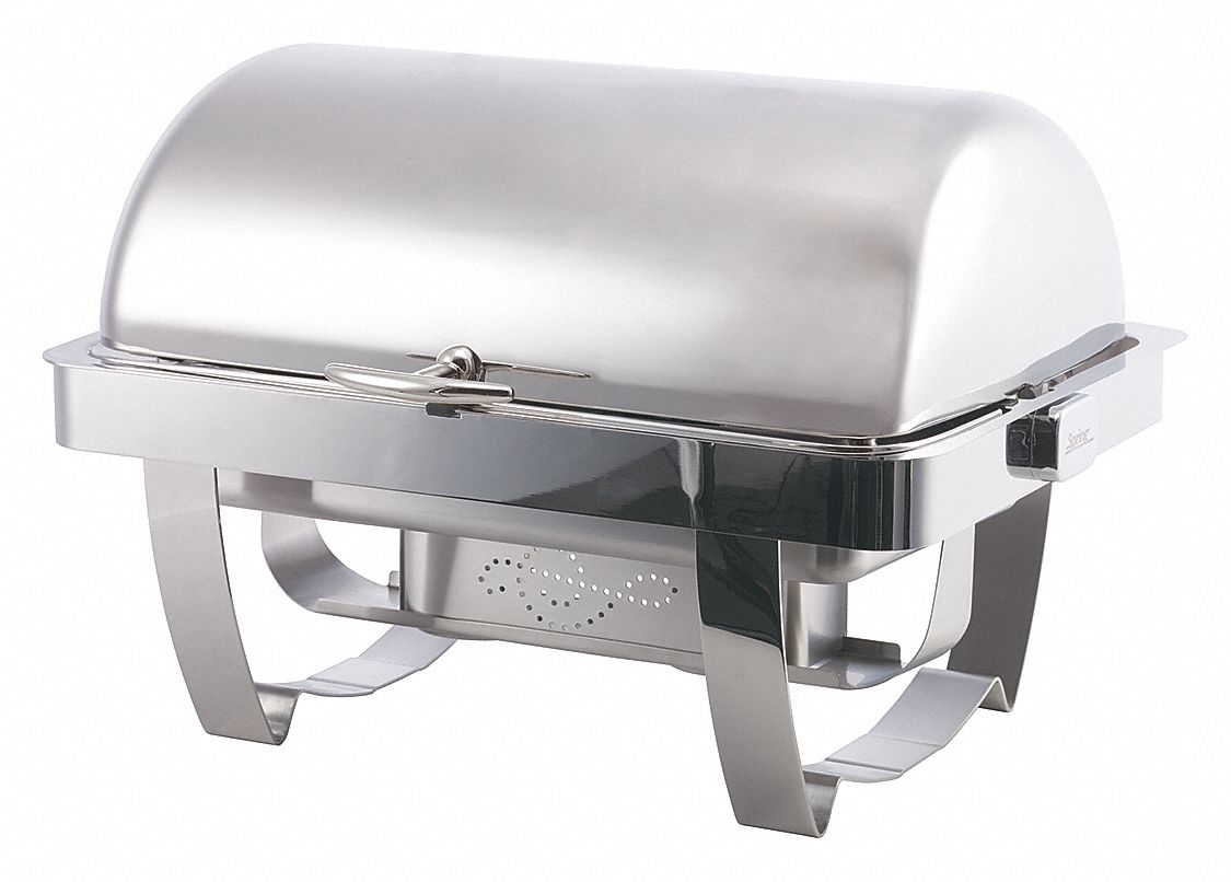 SPRING USA, 9.8 qt Capacity, 26 in Overall Lg, Roll-Top Chafer - 24X224 ...