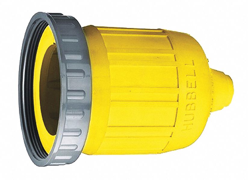 Yellow, For Use With 3 Wire Plugs and Connectors, Weatherproof Boot ...