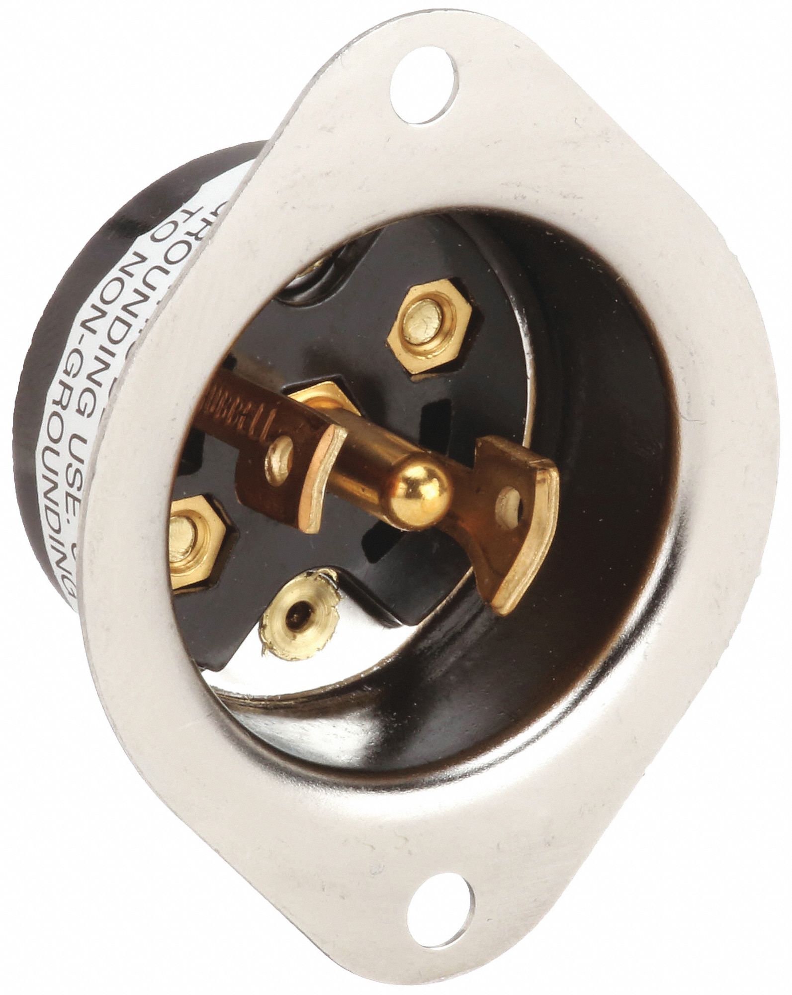 HUBBELL, ML3-15P, 15 A, Midget Locking Flgd Inlet Nema Ml-3P - 24X654 ...