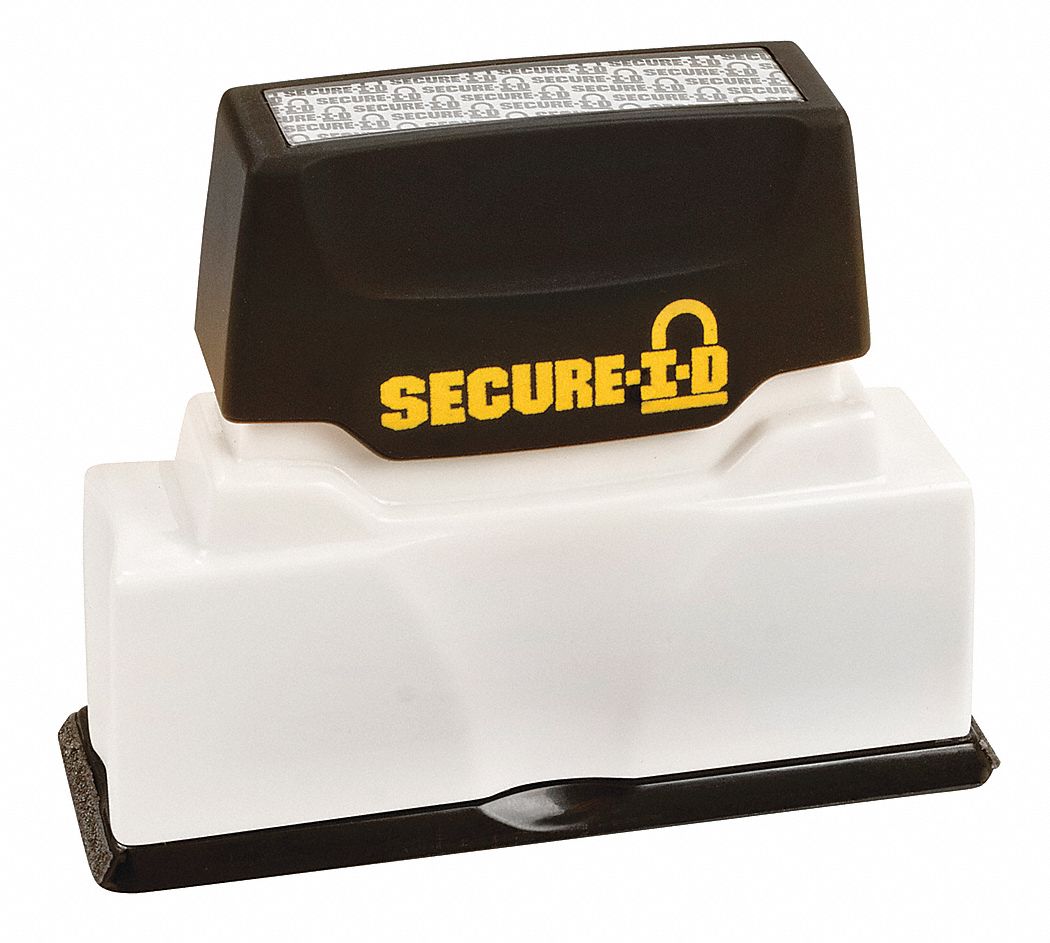 COSCO, SECURE-I-D, Black, Message Stamp - 24Y220|038908 - Grainger