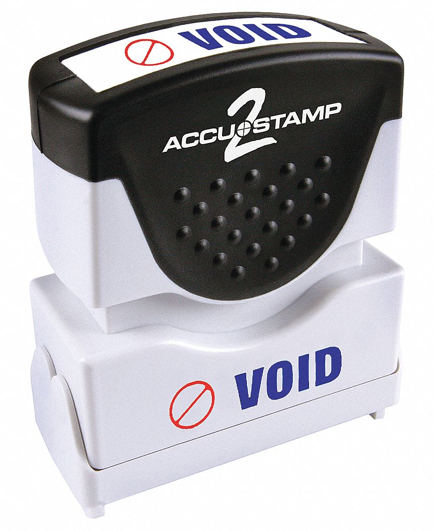 COSCO, VOID, Blue/Red, Message Stamp - 24Y237|038925 - Grainger